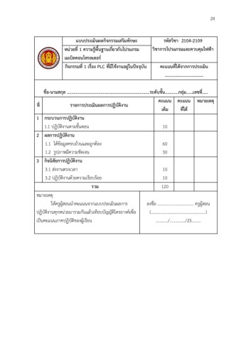 01.ความรู้พื้นฐานเกี่ยวกับ PLC e - ธิราช ประดิษฐ์ด้วง - หน้าหนังสือ 24 | พลิก PDF ออนไลน์ | PubHTML5