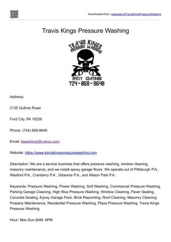 Travis Kings Pressure Washing