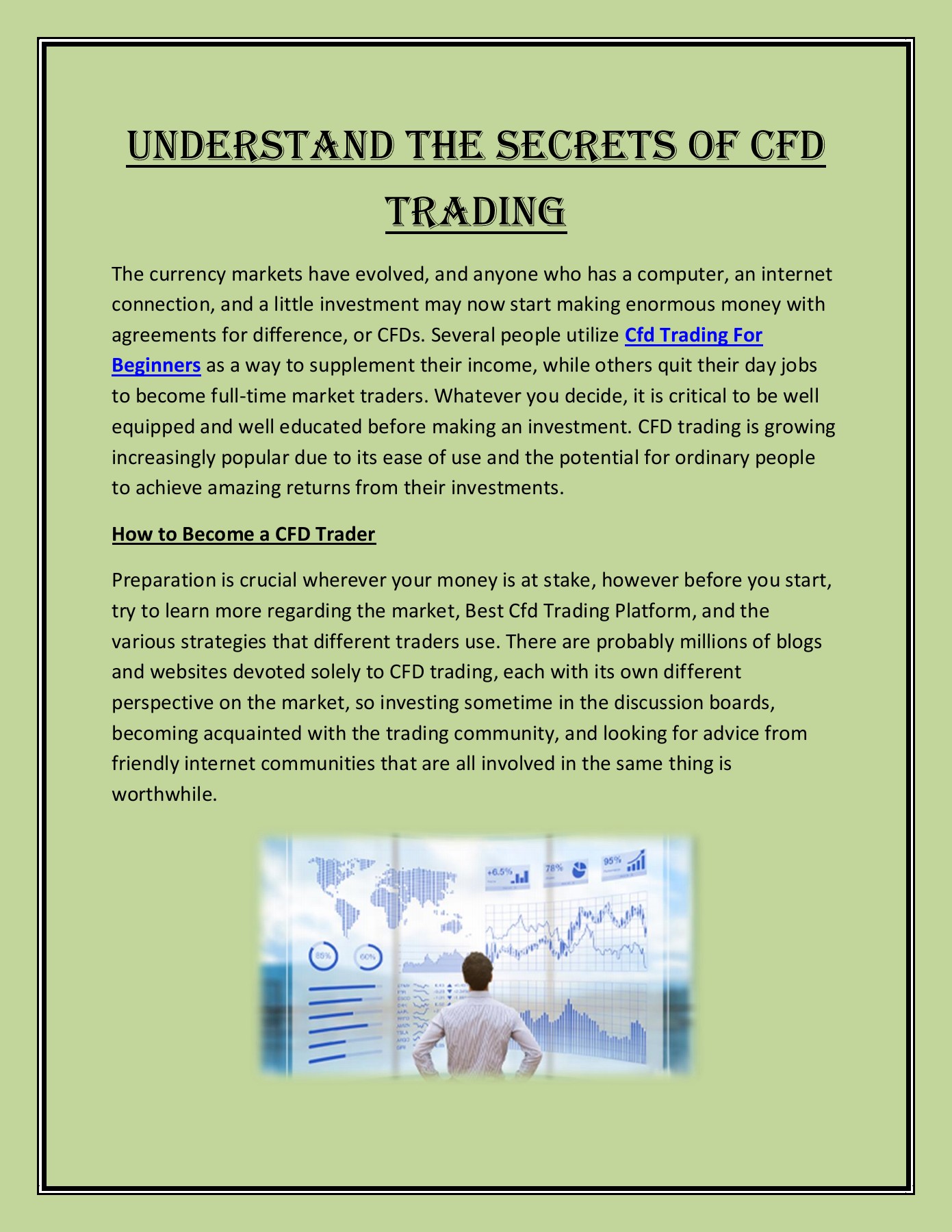 Understand the Secrets of CFD Trading - CWG Martrks - Page 1 - 3 | Flip ...