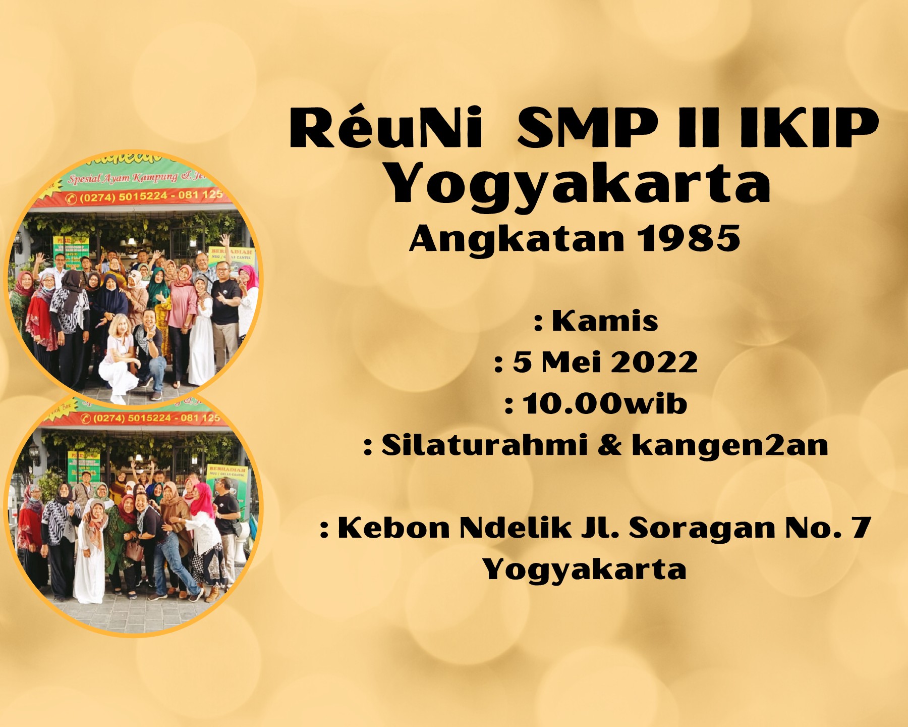 ALBUM FOTO REUNI SMP IKIP II - Diana Lestariningtyas - Page 1 - 17 ...