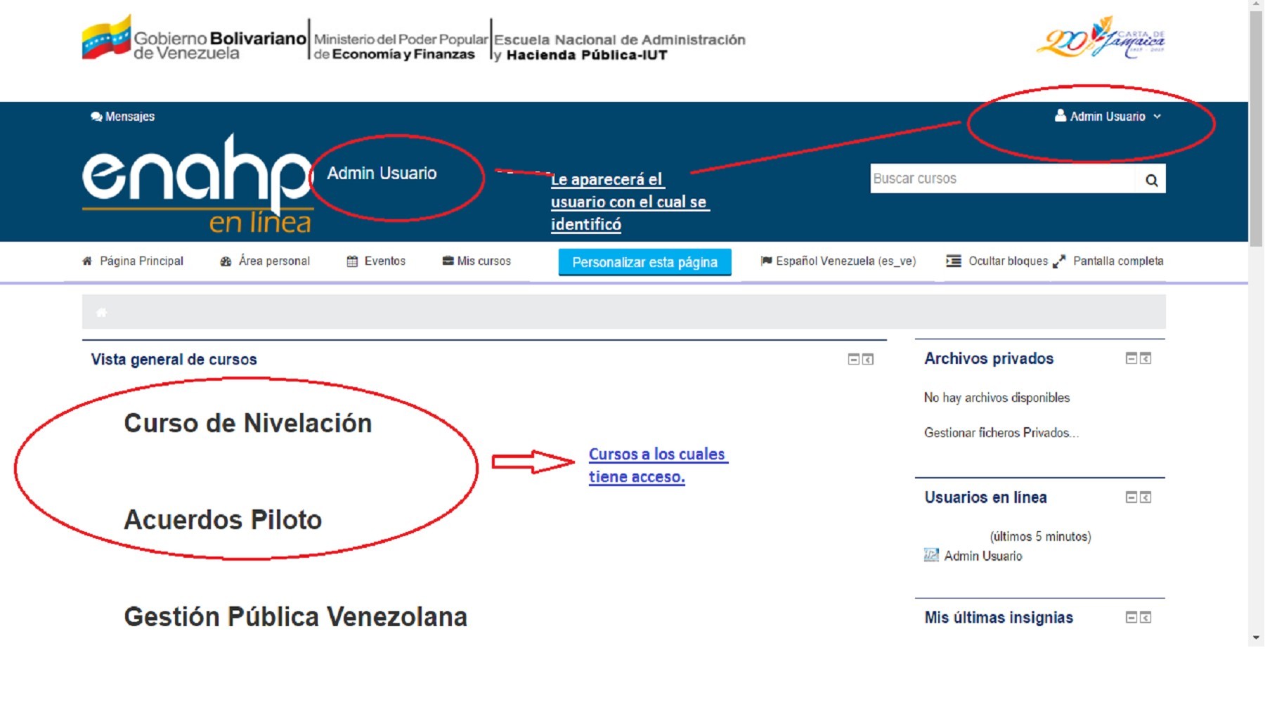 Entrar al sistema Enahp en línea - Mario R. Dickson G. - Página 4 ...