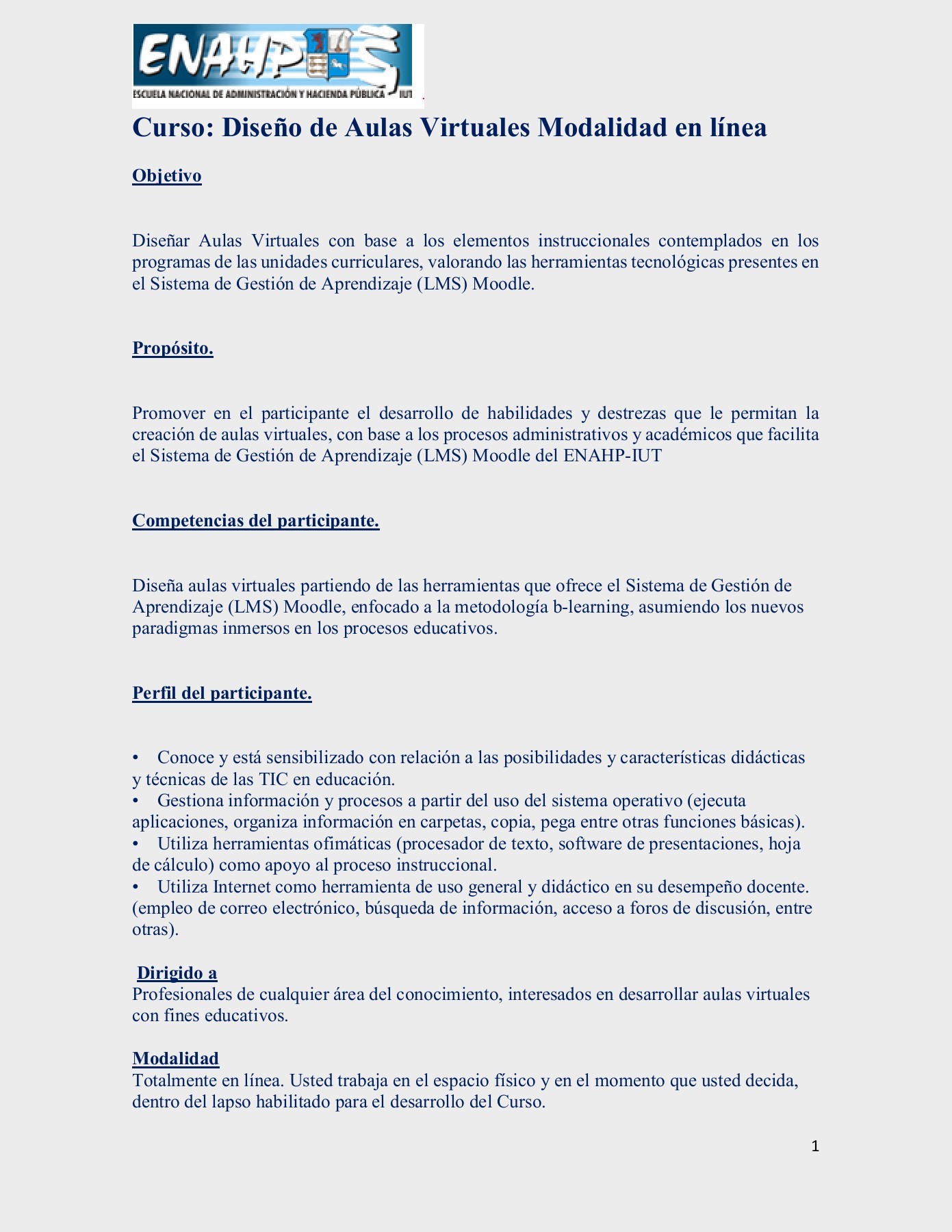 Programa del curso EVA - Mario R. Dickson G. - Página 1 | Flip PDF en ...