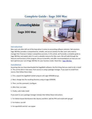 Complete Guide: Sage 50 2023 Update