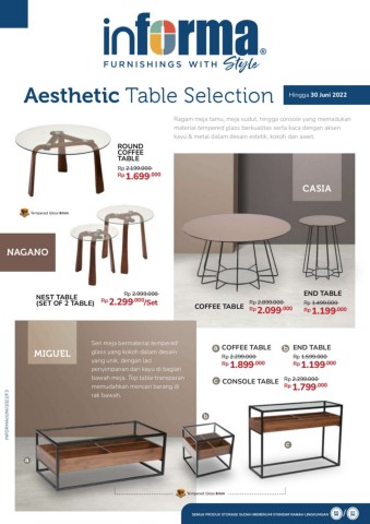F3-GLASS TABLES - Informa Lippo Kupang - Halaman 1 - 3 | PDF Online ...