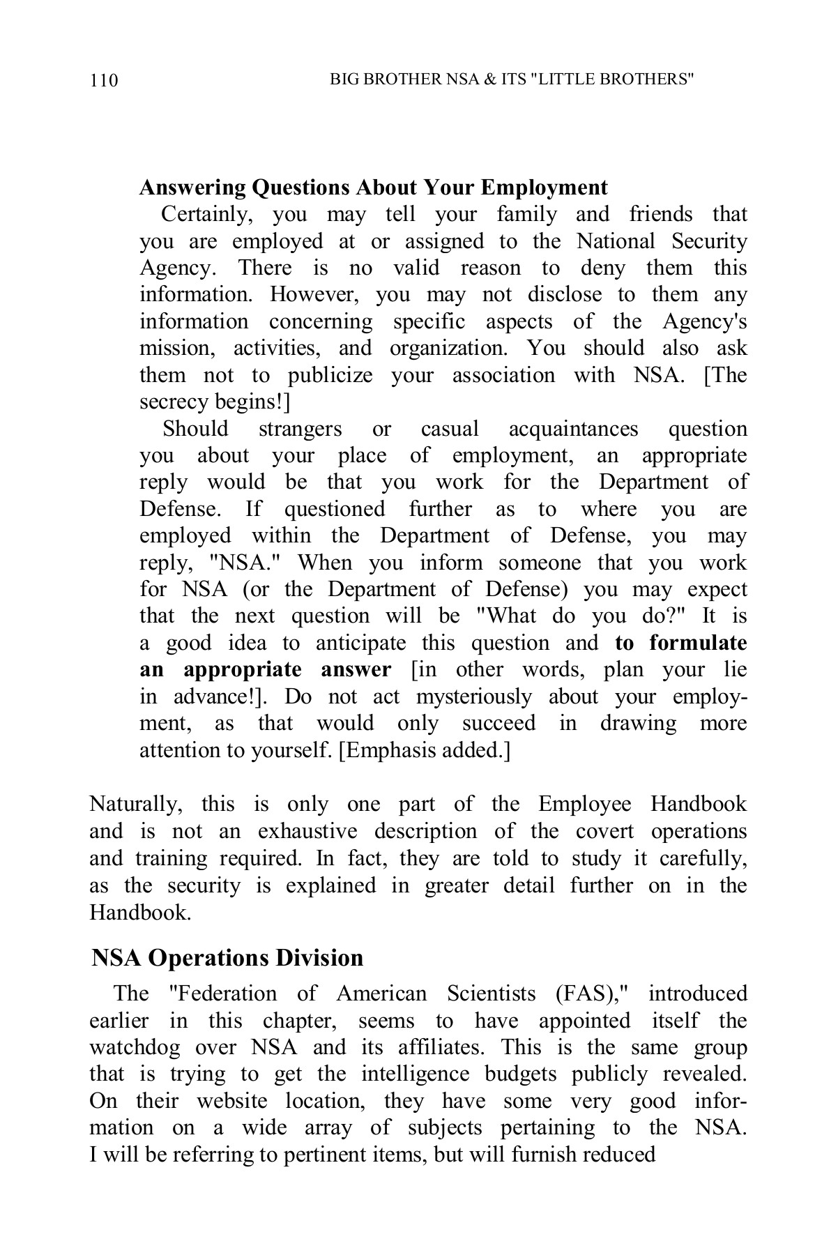 Big Brother NSA & its Little Brother, by Terry L. Cook - Guy Boulianne ...