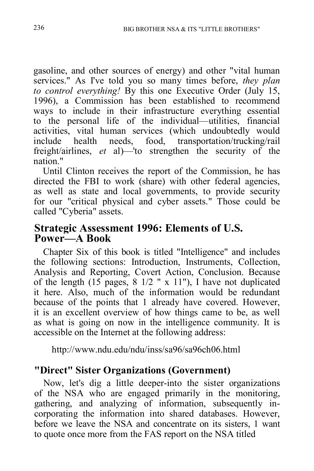 Big Brother NSA & its Little Brother, by Terry L. Cook - Guy Boulianne ...