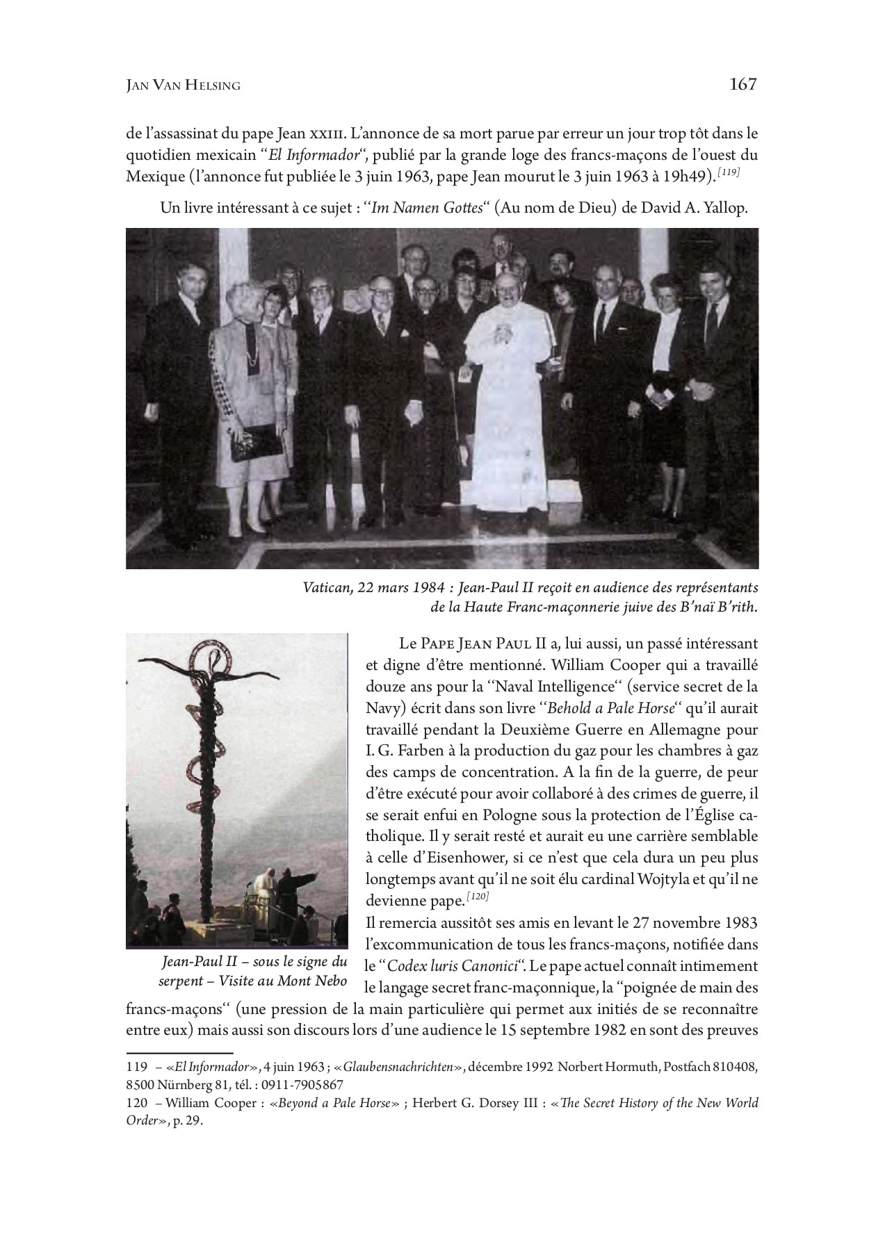 Les sociétés secrètes et leur pouvoir au 20ème siècle, par Jan van ...