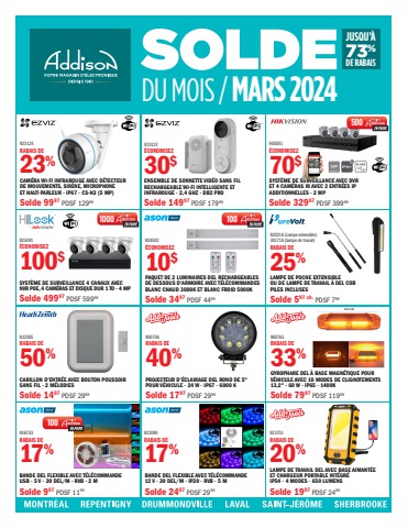 Addison Électronique - Circulaire de mars 2024