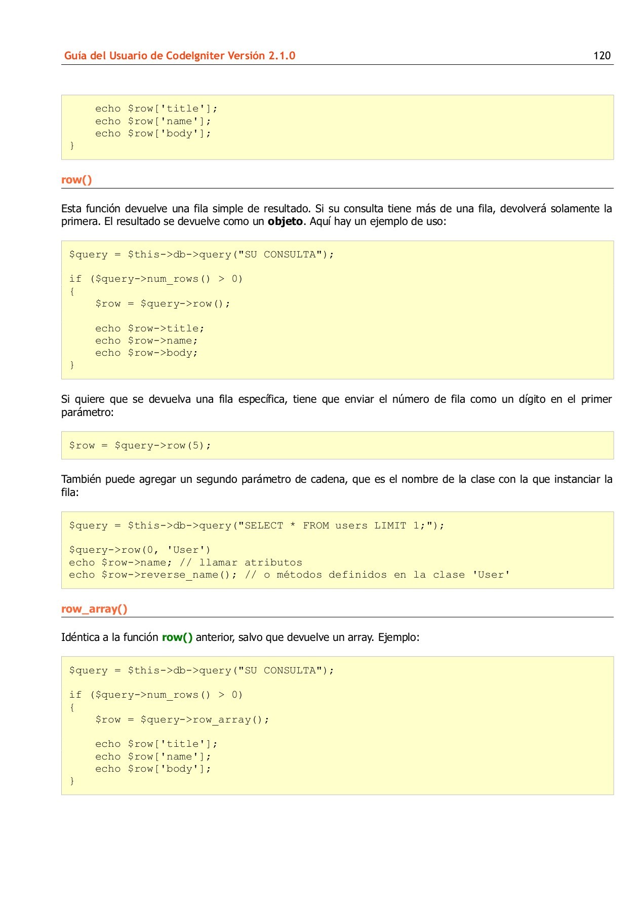 guia Codeigniter - isaacvqz - Página 120 | Flip PDF en línea | PubHTML5
