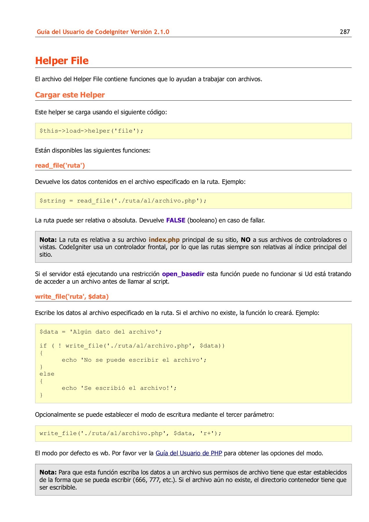 guia Codeigniter - isaacvqz - Página 287 | Flip PDF en línea | PubHTML5