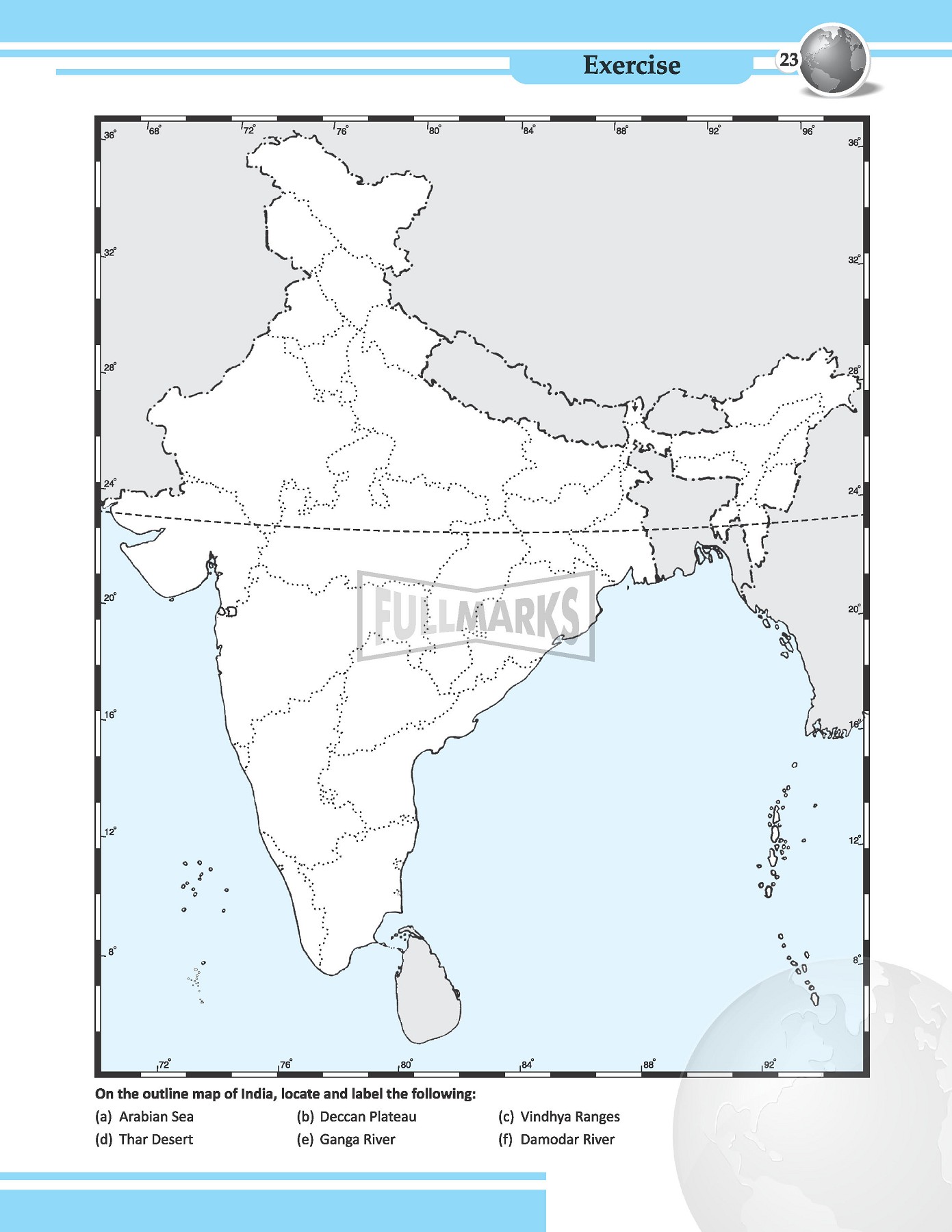 Active Map Practice Book Class 6 (Geography & History) - Full Marks Pvt ...