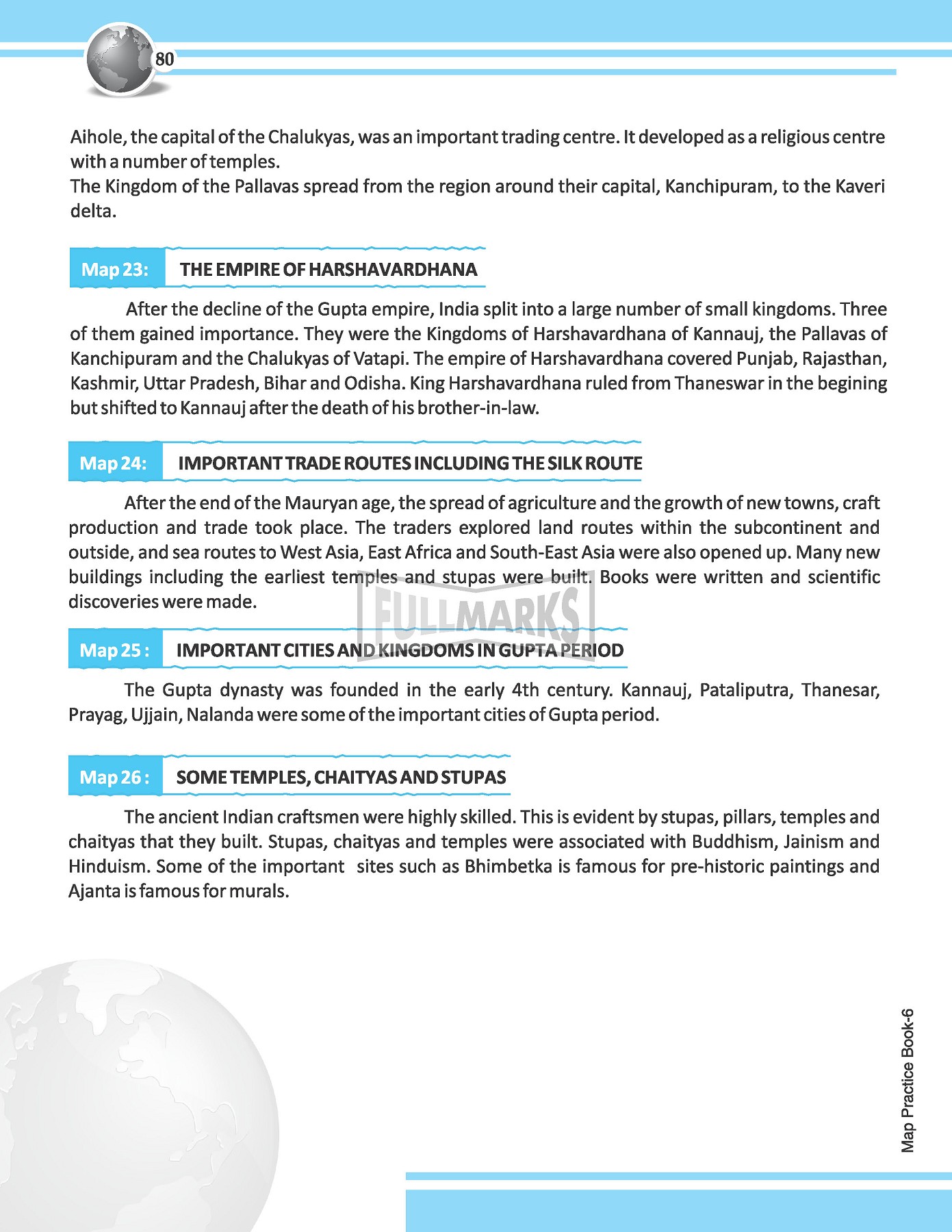 Active Map Practice Book Class 6 (Geography & History) - Full Marks Pvt ...