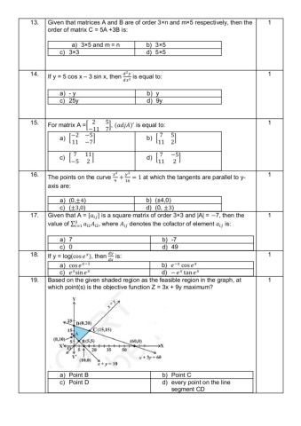 Maths CBSE Sample Papers 2021-22 Class 12 - Full Marks Pvt Ltd - Page 3 | Flip PDF Online | PubHTML5