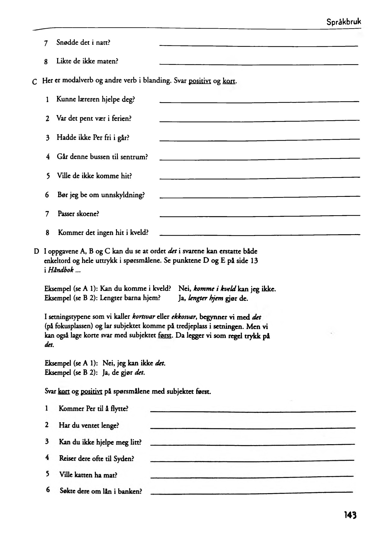 Arbeidsbok til Håndbok i Grammatikk og språkbruk 2006(1) - athemit ...