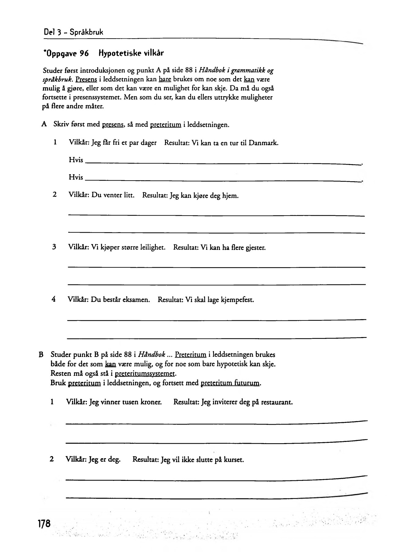 Arbeidsbok til Håndbok i Grammatikk og språkbruk 2006(1) - athemit ...