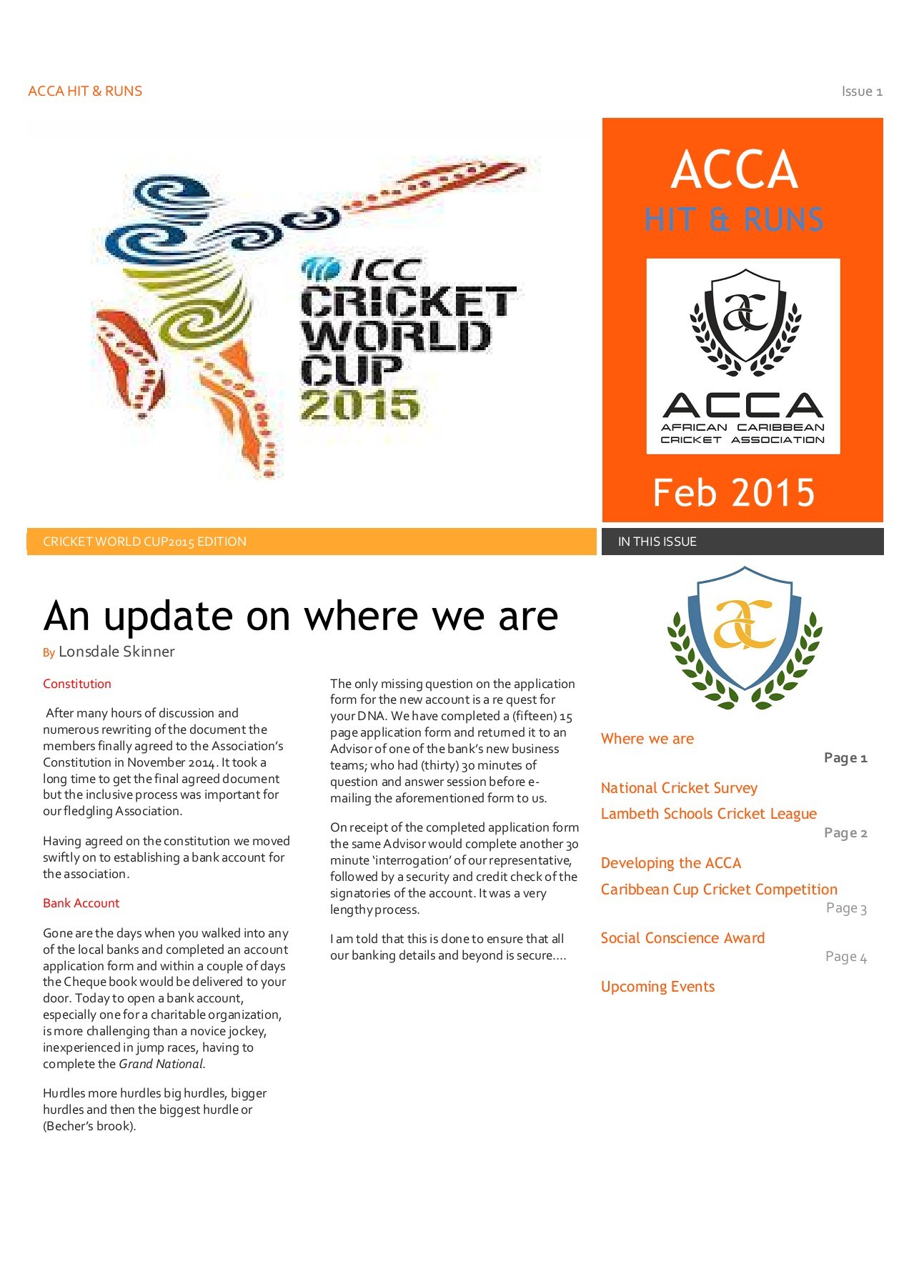 ACCA_Newsletter_2015_1 - sooncom - Page 1 - 5 | Flip PDF Online | PubHTML5