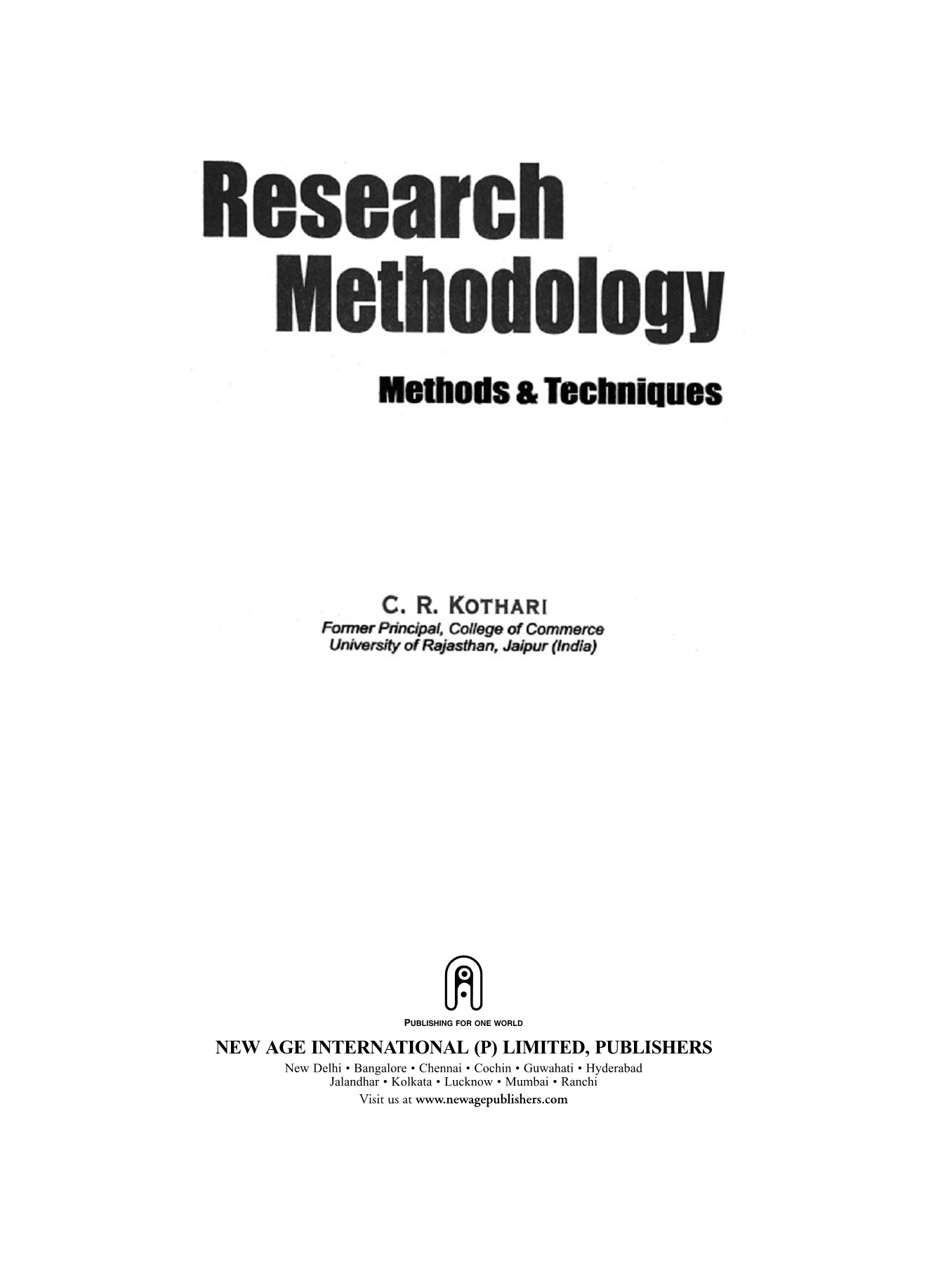 2004_Kothari_Research Methodology - Mr.Phi's e-Library - Page 4 | Flip ...