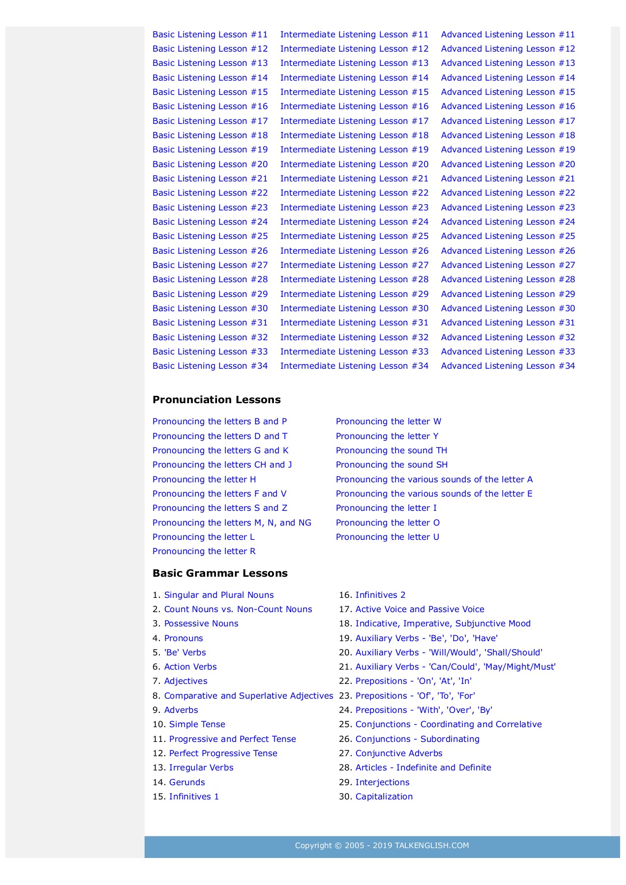 TALKENGLISH LESSON INDEX - Mr.Phi's e-Library - Trang 13 | PDF lật trang trực tuyến | PubHTML5
