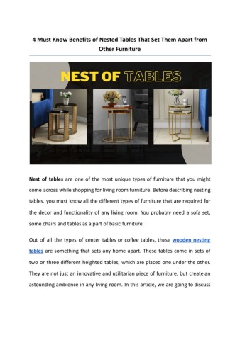 4 Must Know Benefits of Nested Tables That Set Them Apart from Other ...