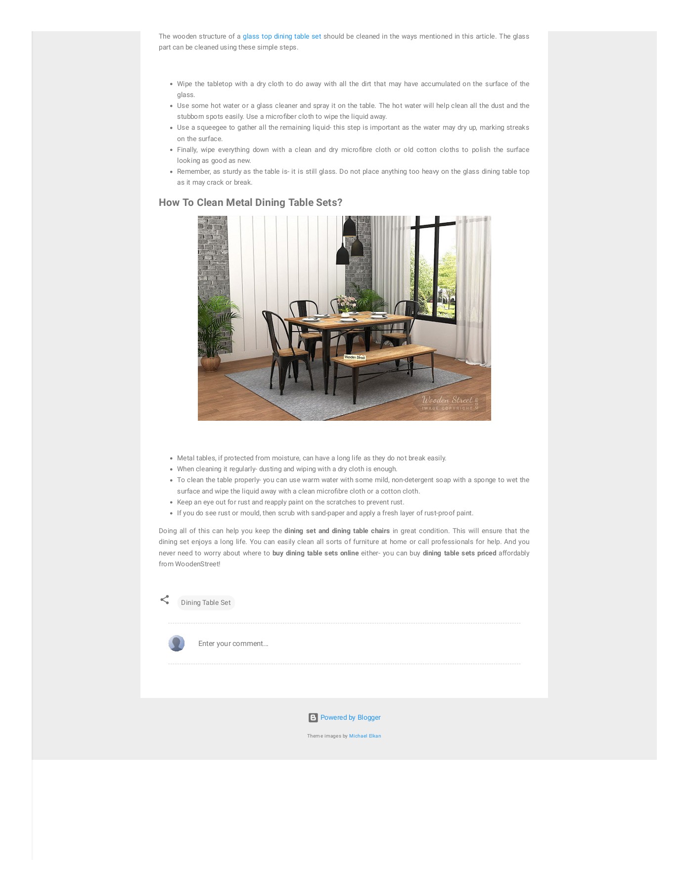 How To Clean And Maintain Dining Table Sets For a Long And Durable Life ...