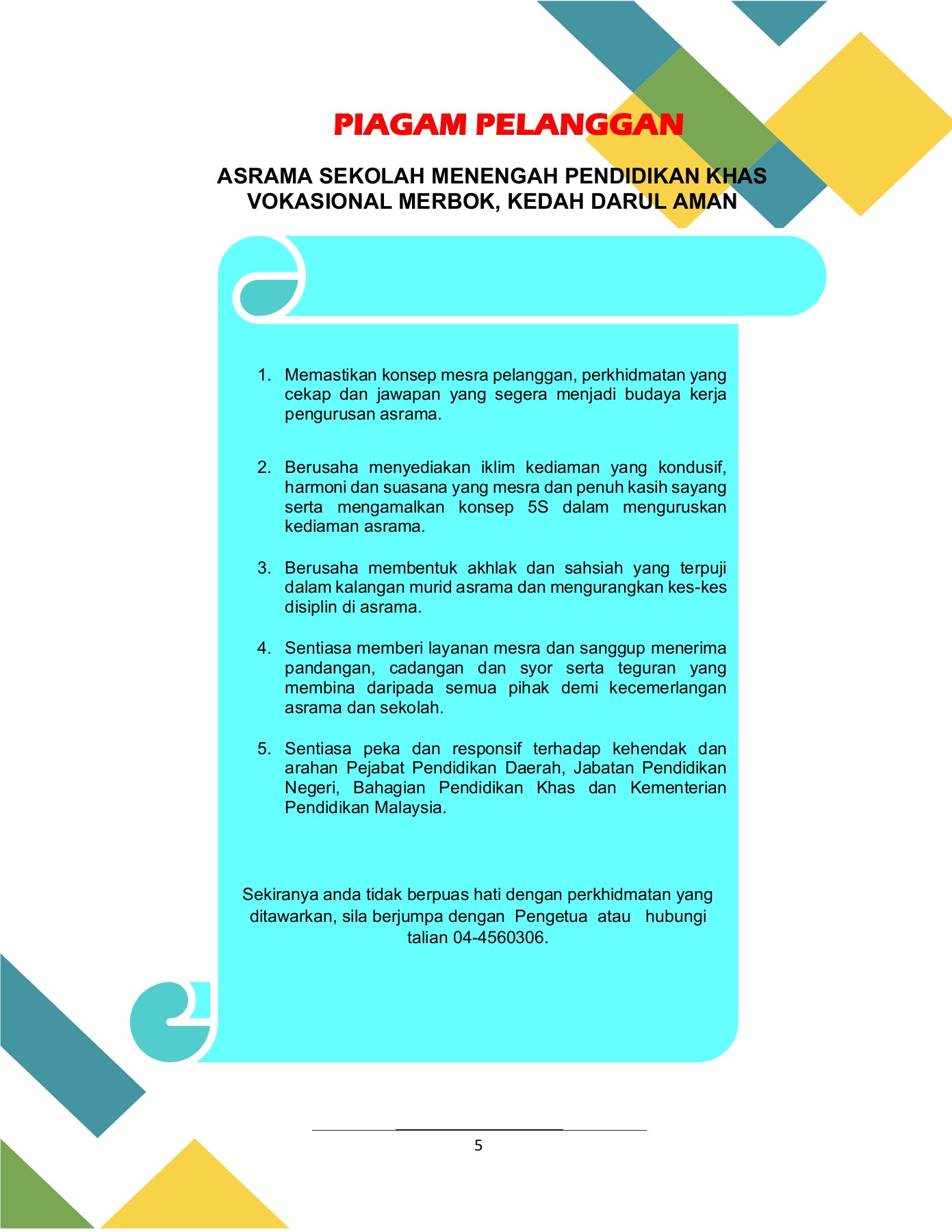 PANDUAN PENGURUSAN ASRAMA 2021 - Solihin Rozali - Muka Surat 6 | Membalik PDF Dalam talian ...