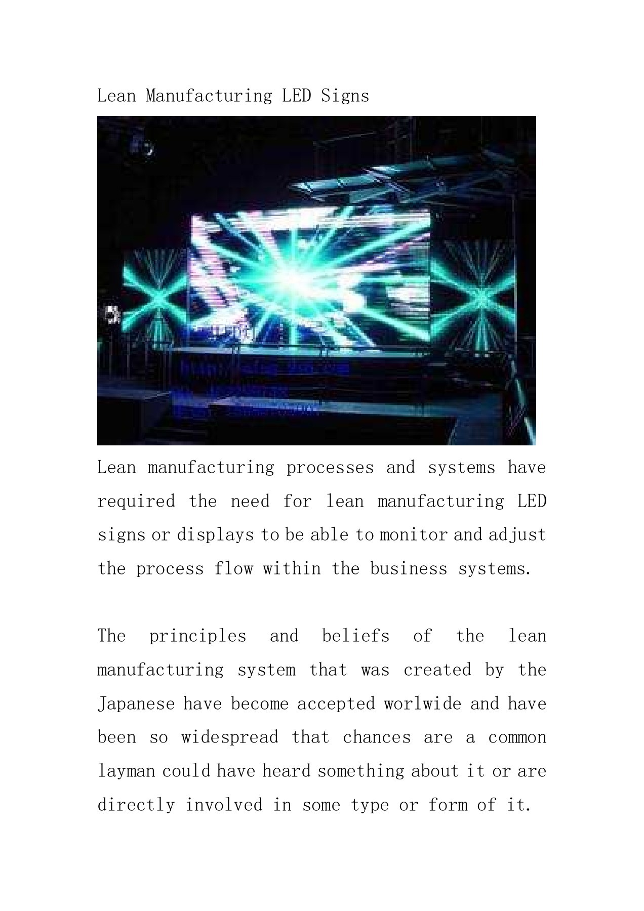 Lean Manufacturing Led Signs - carine - Page 1 - 7 | Flip PDF Online ...