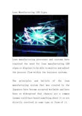 Lean Manufacturing Led Signs - carine - Page 1 - 7 | Flip PDF Online ...
