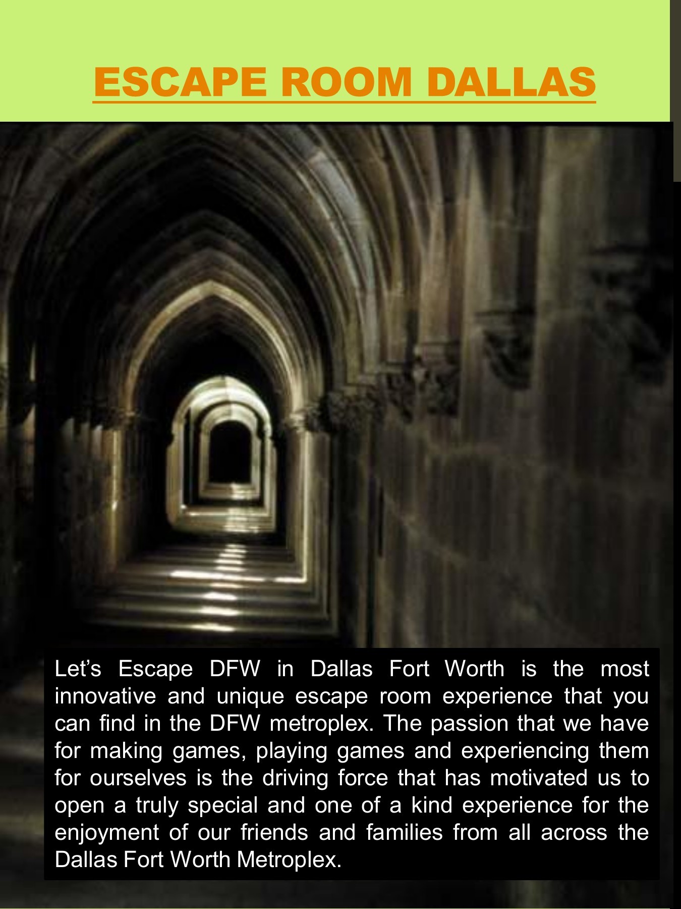 Escape Room Dallas - Escape Rooms Dallas - Page 1 - 10 | Flip PDF ...