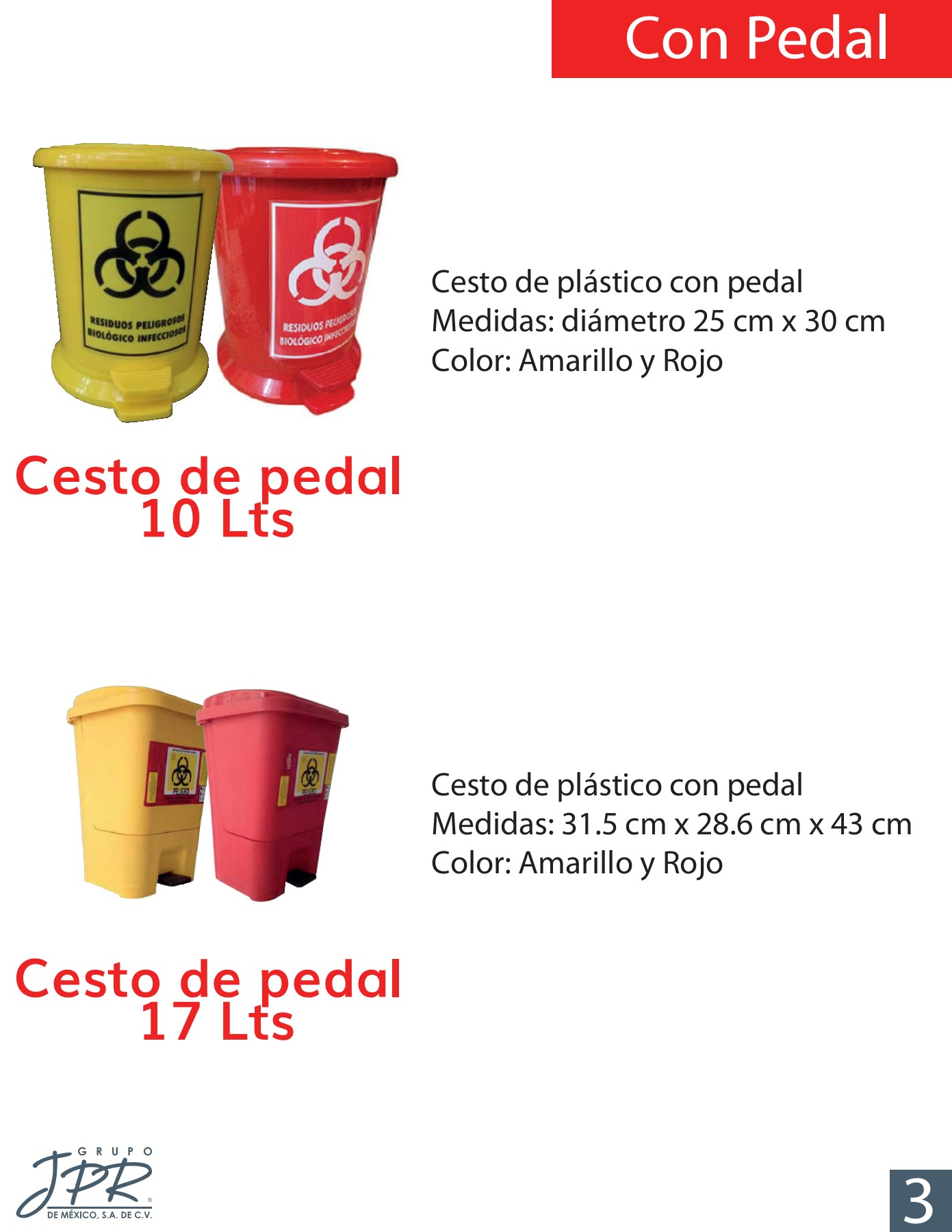 Catálogo contenedores RPBI - GRUPO JPR DE MEXICO SA DE CV - Página 3 ...