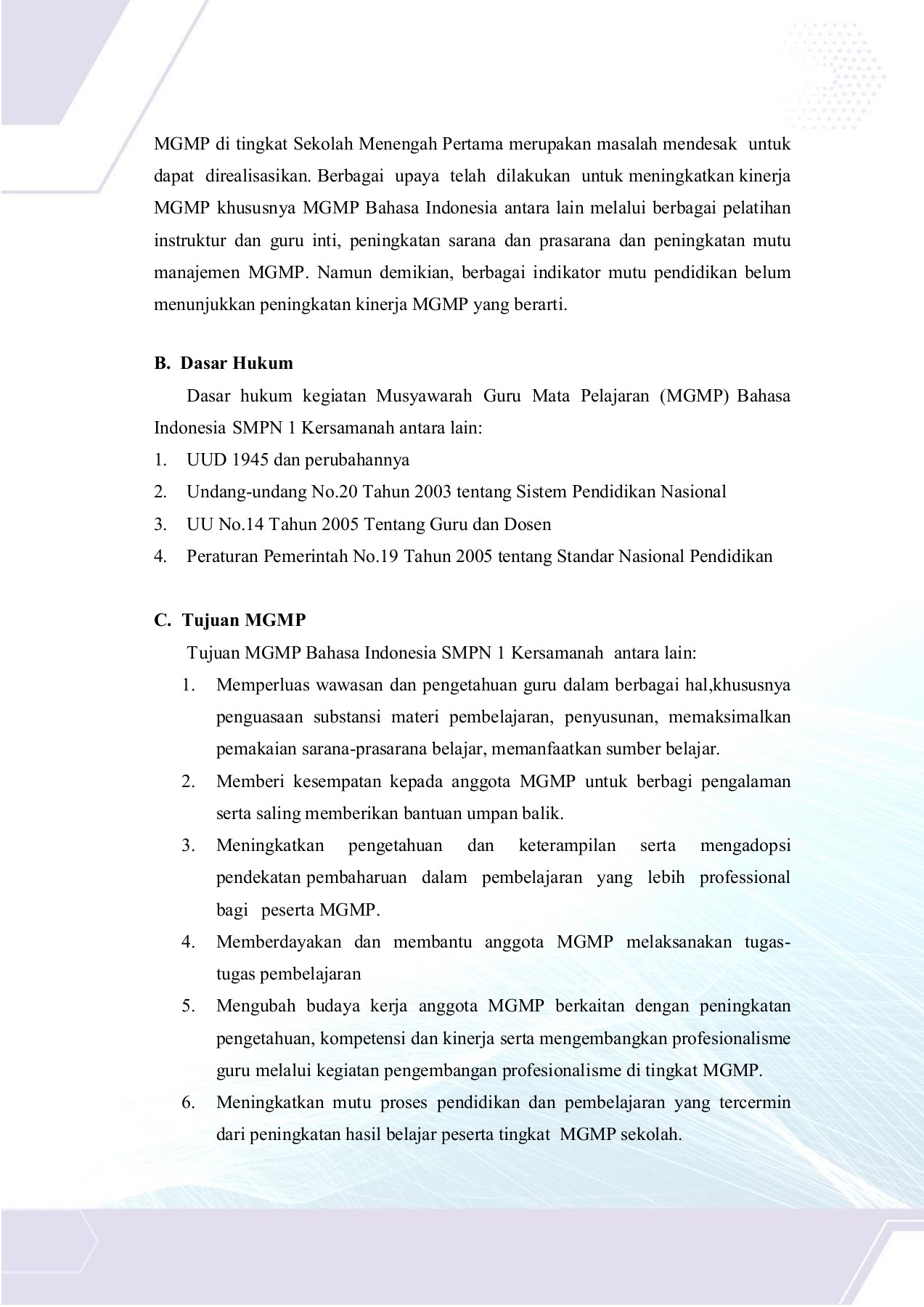 Program Kerja MGMP Bahasa Indonesia Sakers 2023 - Dadang Setiawan - Page 5 | Flip PDF Online ...