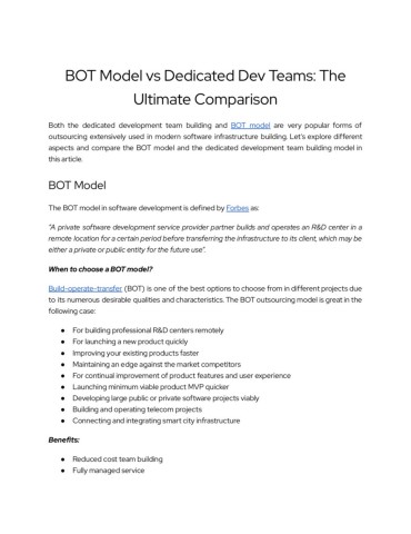 BOT Model vs Dedicated Dev Teams_ The Ultimate Comparison