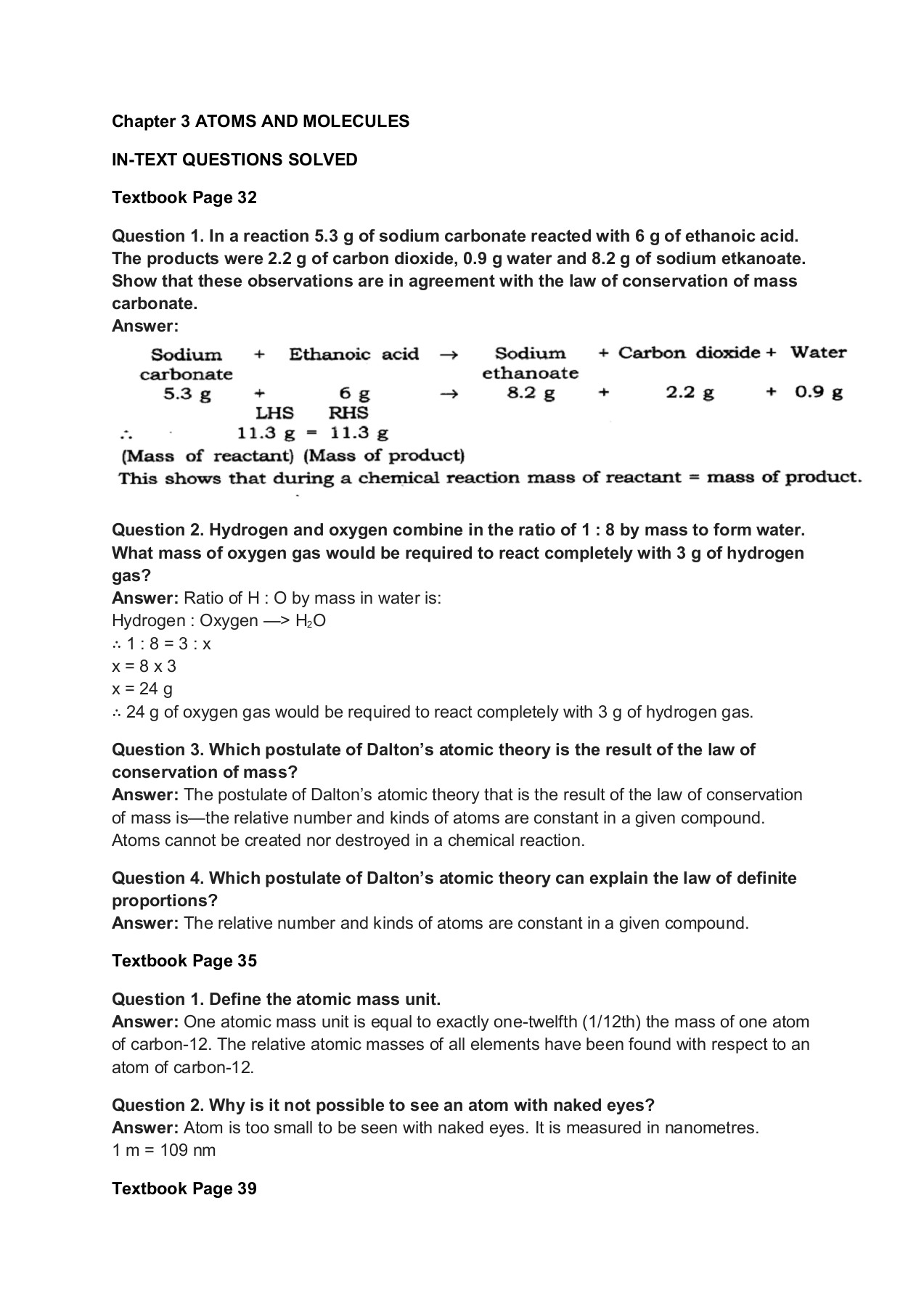 Chapter 3 ATOMS AND MOLECULES SOLUTIONS. PDF - sinhatanmay1677 - Page 1 ...
