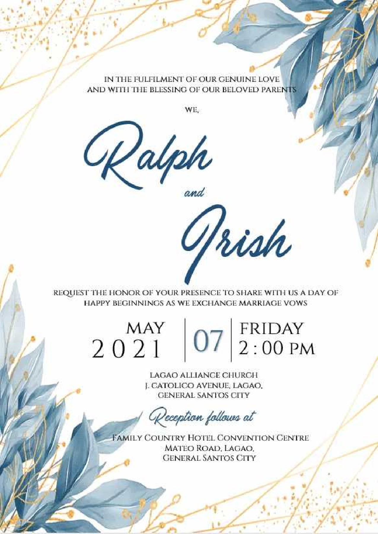 RALPH & IRISH WEDDING INVITATION - Archie - Page 1 - 4 | Flip PDF ...