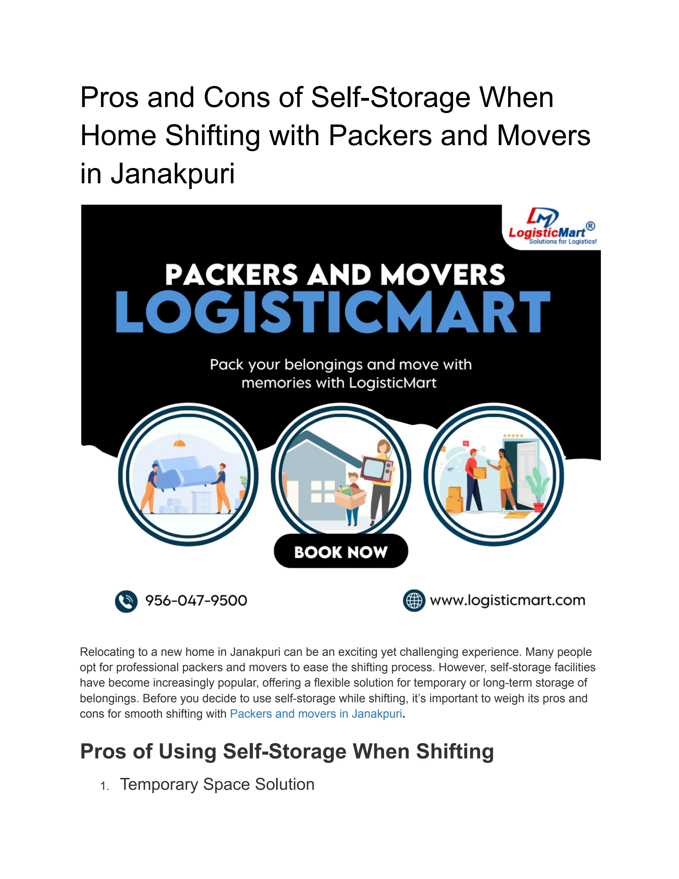 Pros and Cons of Self-Storage When Home Shifting - logisticsmarts ...