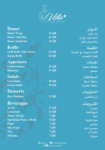Usta Menu Poster A1 - S