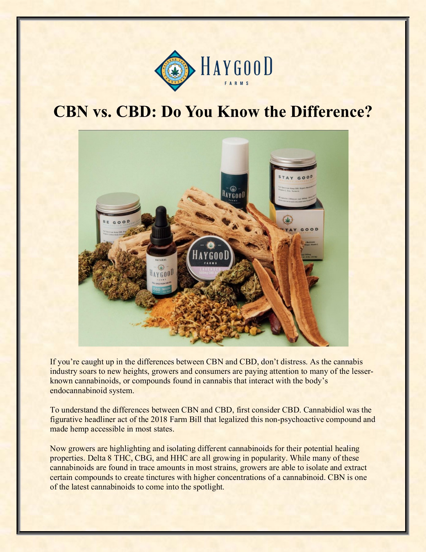 CBN vs CBD Do You Know the Difference-converted - Haygood Farms - Page ...