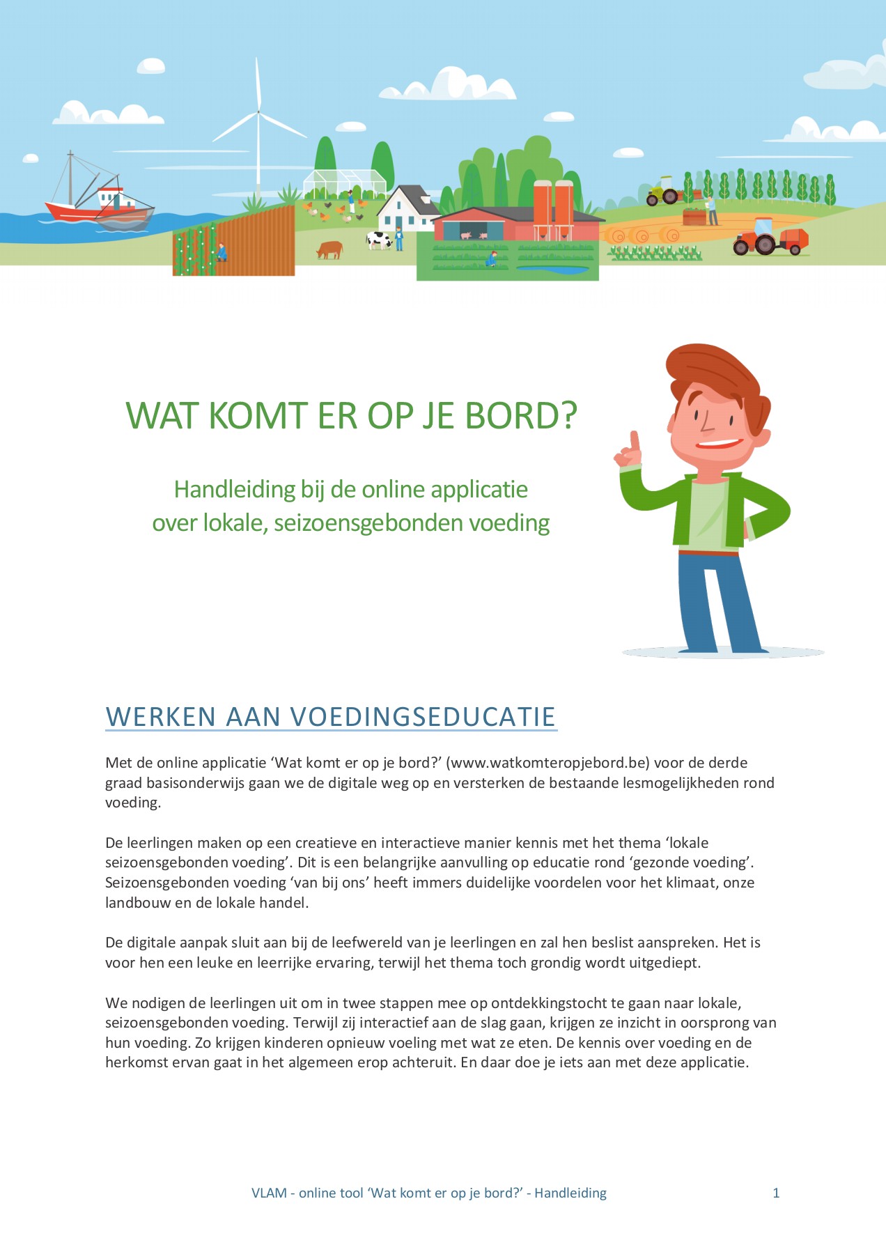 Handleiding leerkrachten wat ligt er op je bord - Schooltjespelen ...