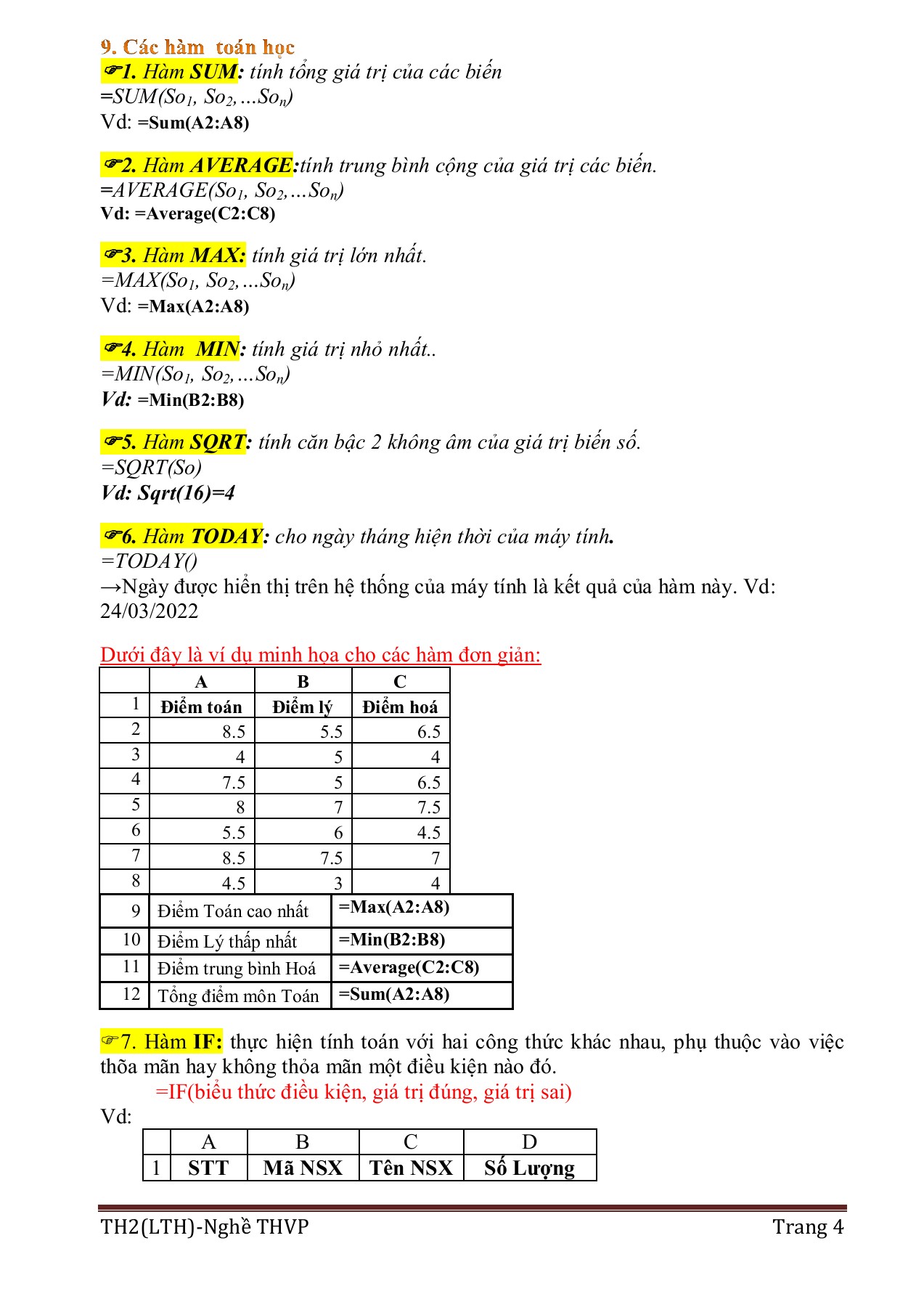 EXCEL gui hs - lethihuongth2 - Page 4 | Flip PDF Online | PubHTML5