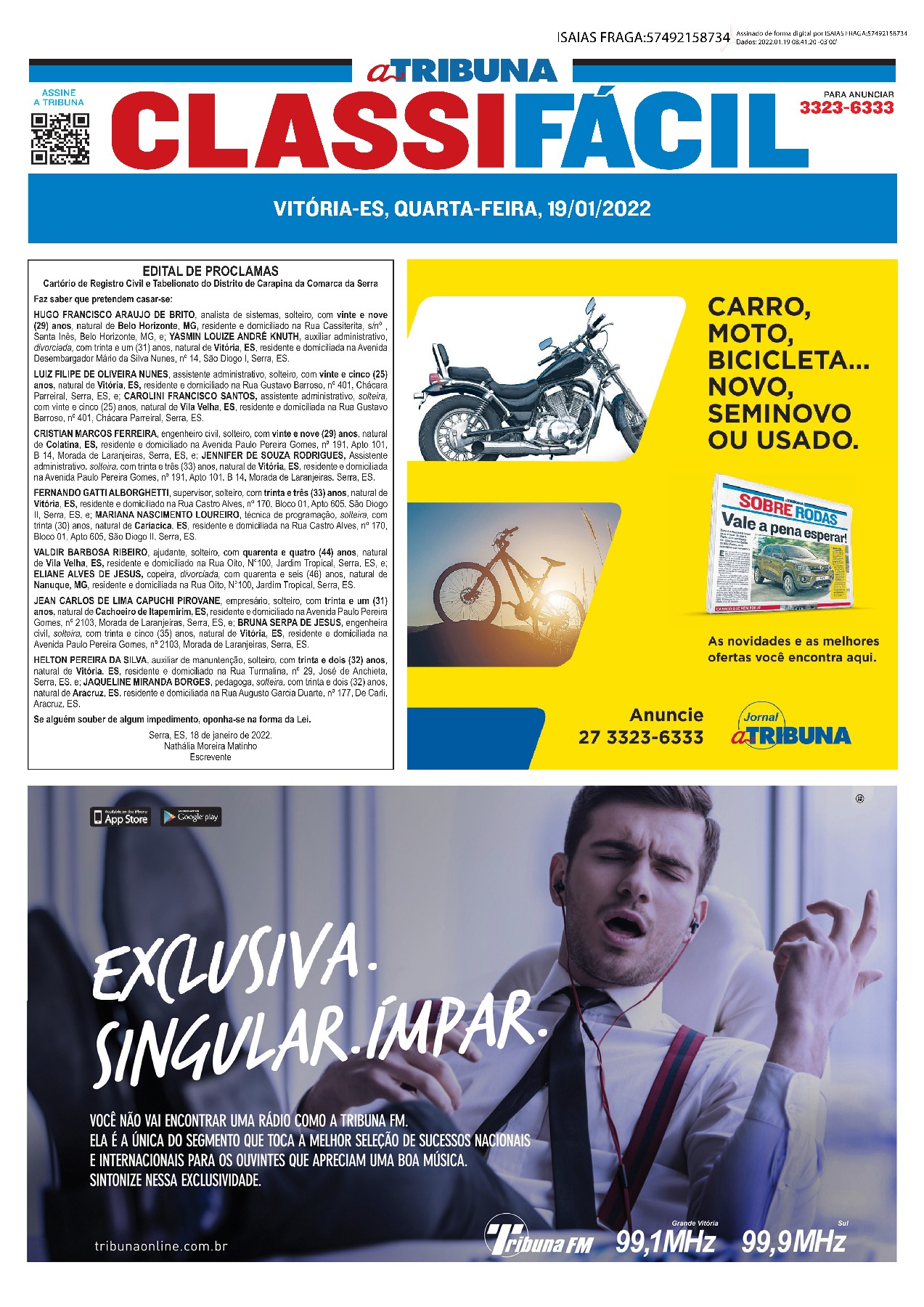 19-01-2022 Online - tribunaonlinees - Page 1 - 1 | Flip PDF Online | PubHTML5