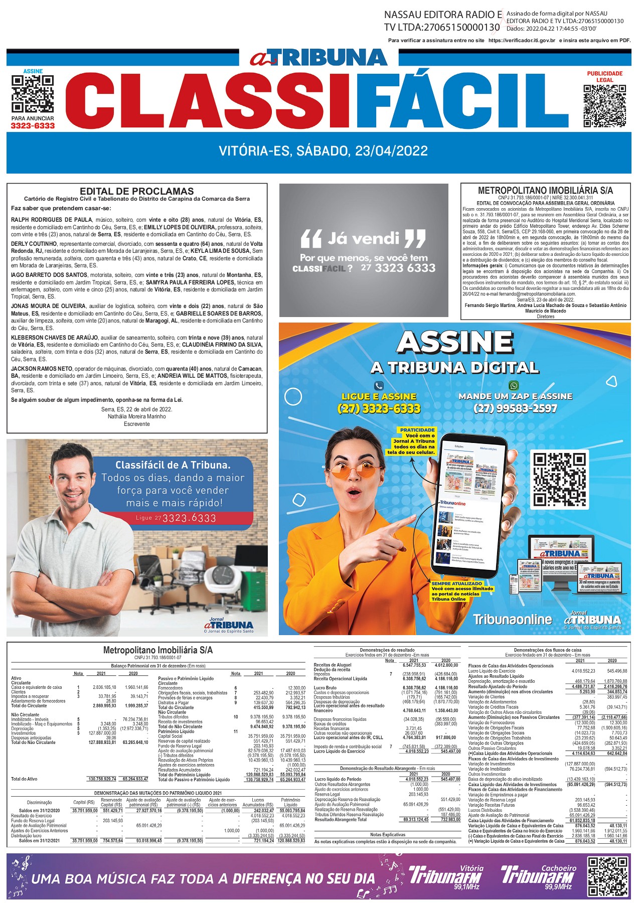 23-04-2022 - tribunaonlinees - Page 1 - 1 | Flip PDF Online | PubHTML5