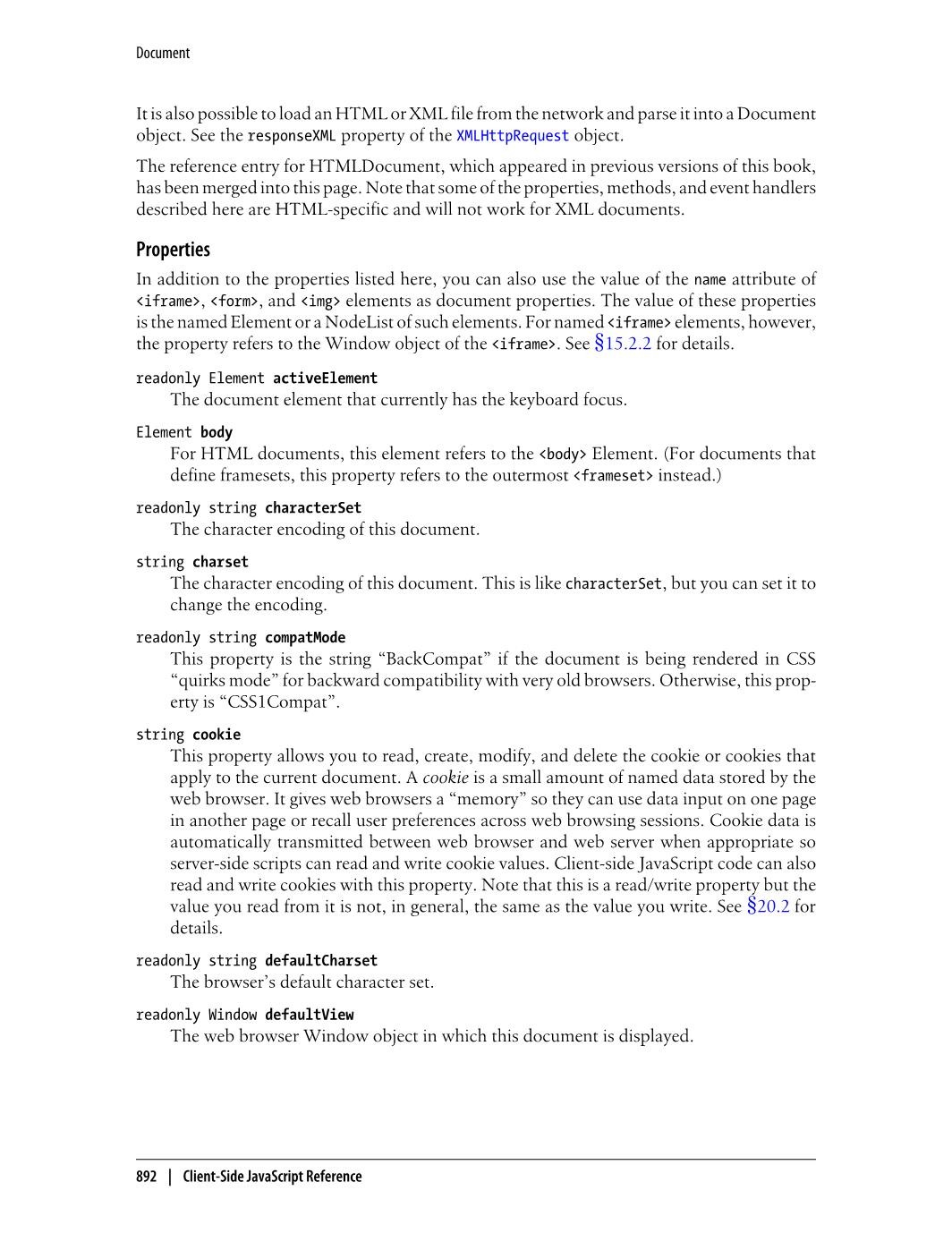 JavaSript Definitive Guide (English version 6) - jack.zhang - Page 893 ...