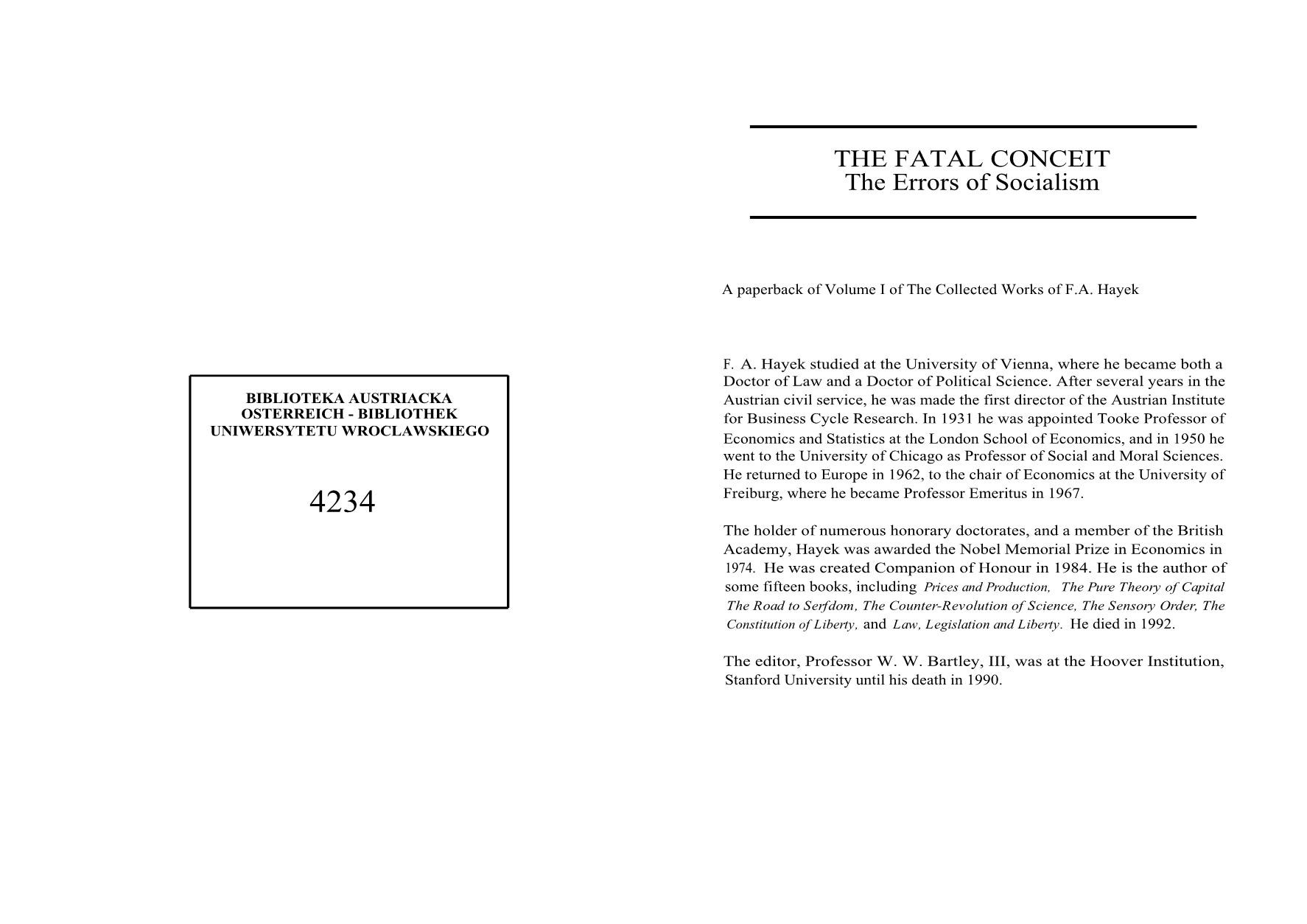 The Fatal Conceit - jack.zhang - Page 2 | Flip PDF Online | PubHTML5