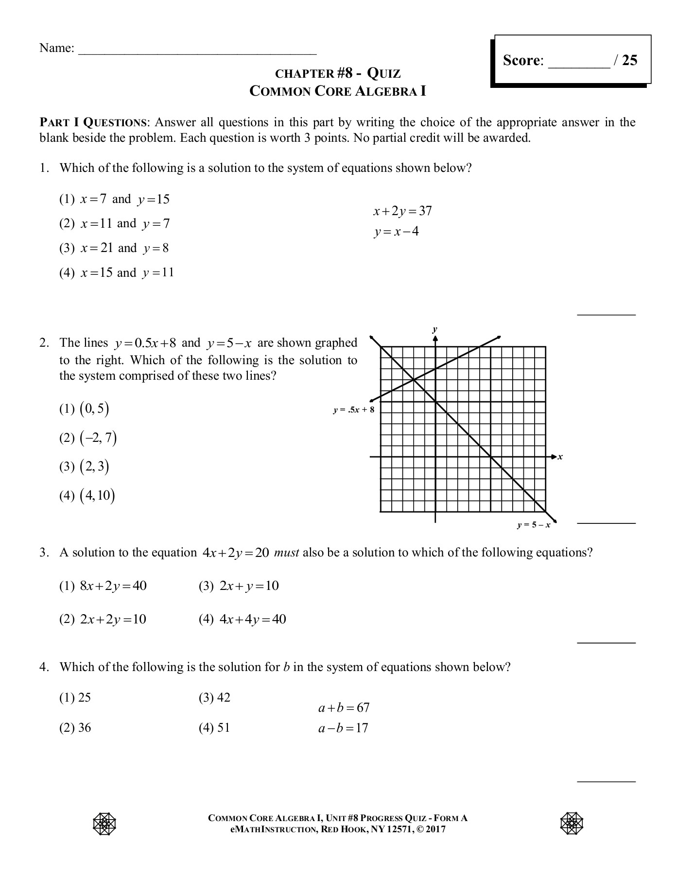 Chapter 8 Quiz Form A 2021-2022 - Christopher Campanella - Page 1 - 2 ...