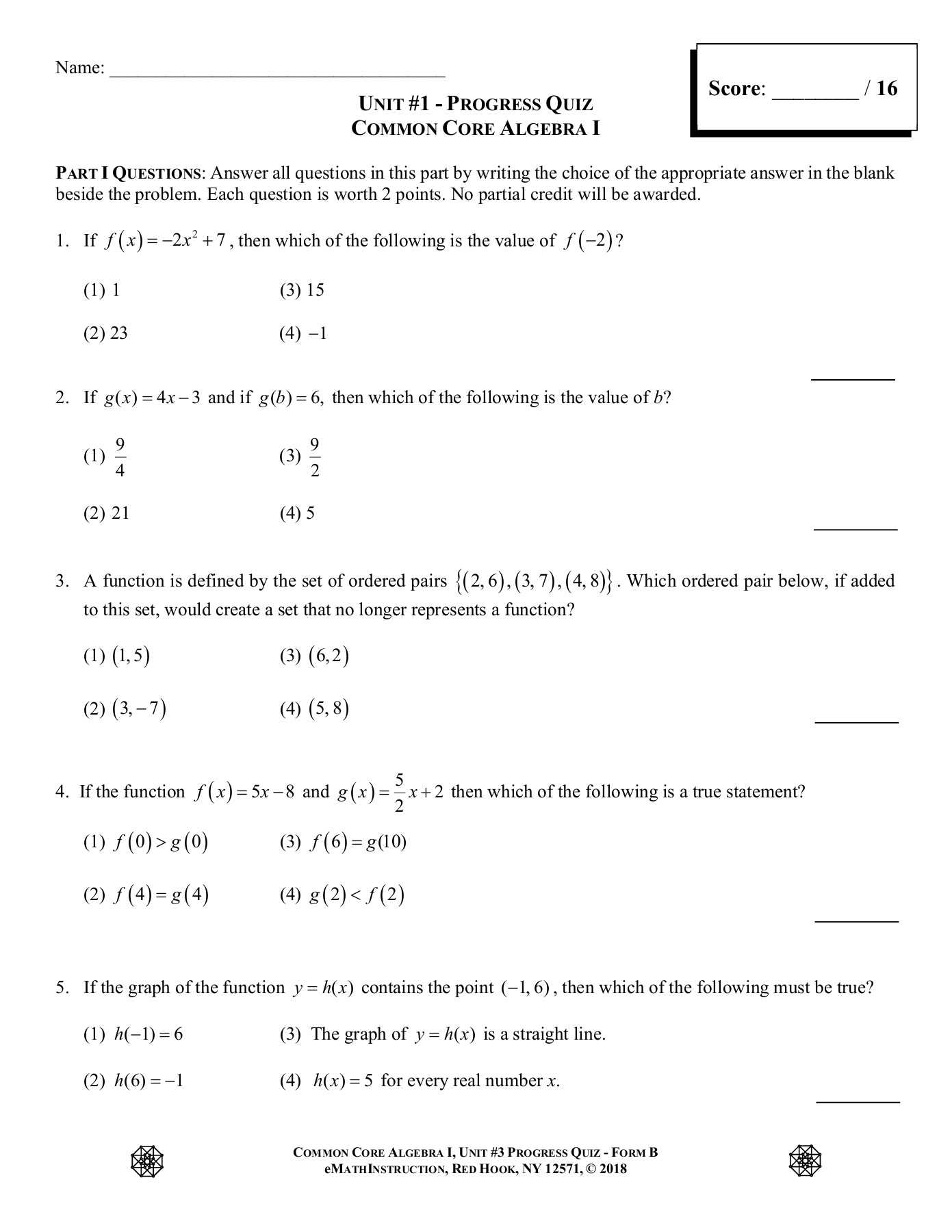 Chapter 3 Quiz Form B - Christopher Campanella - Page 1 - 2 | Flip PDF ...