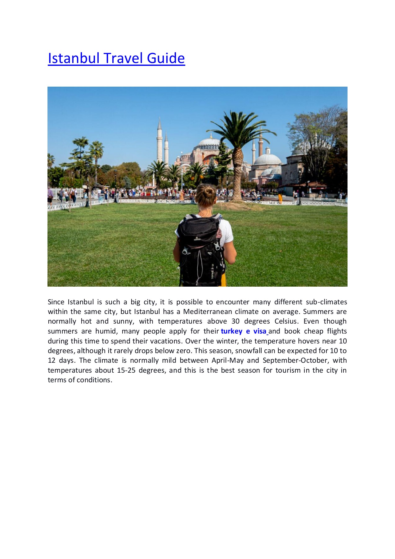 Istanbul Travel Guide - rndubaitravels - Page 1 - 5 | Flip PDF Online | PubHTML5