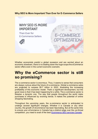 How Important is SEO for eCommerce Websites