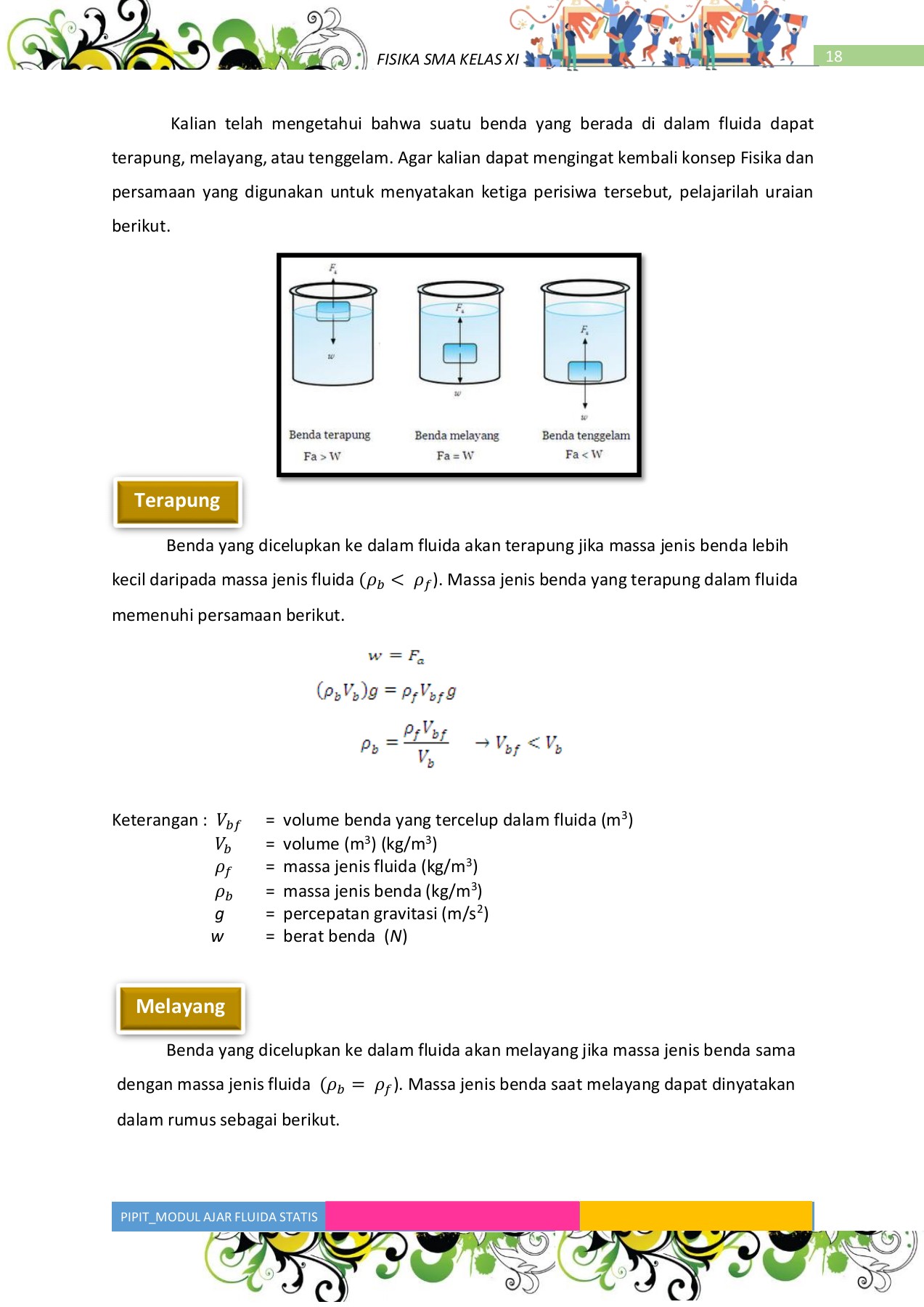 Modul Ajar Fluida Statis - pipityogantari66 - Kaca 18 | PDF Online | PubHTML5