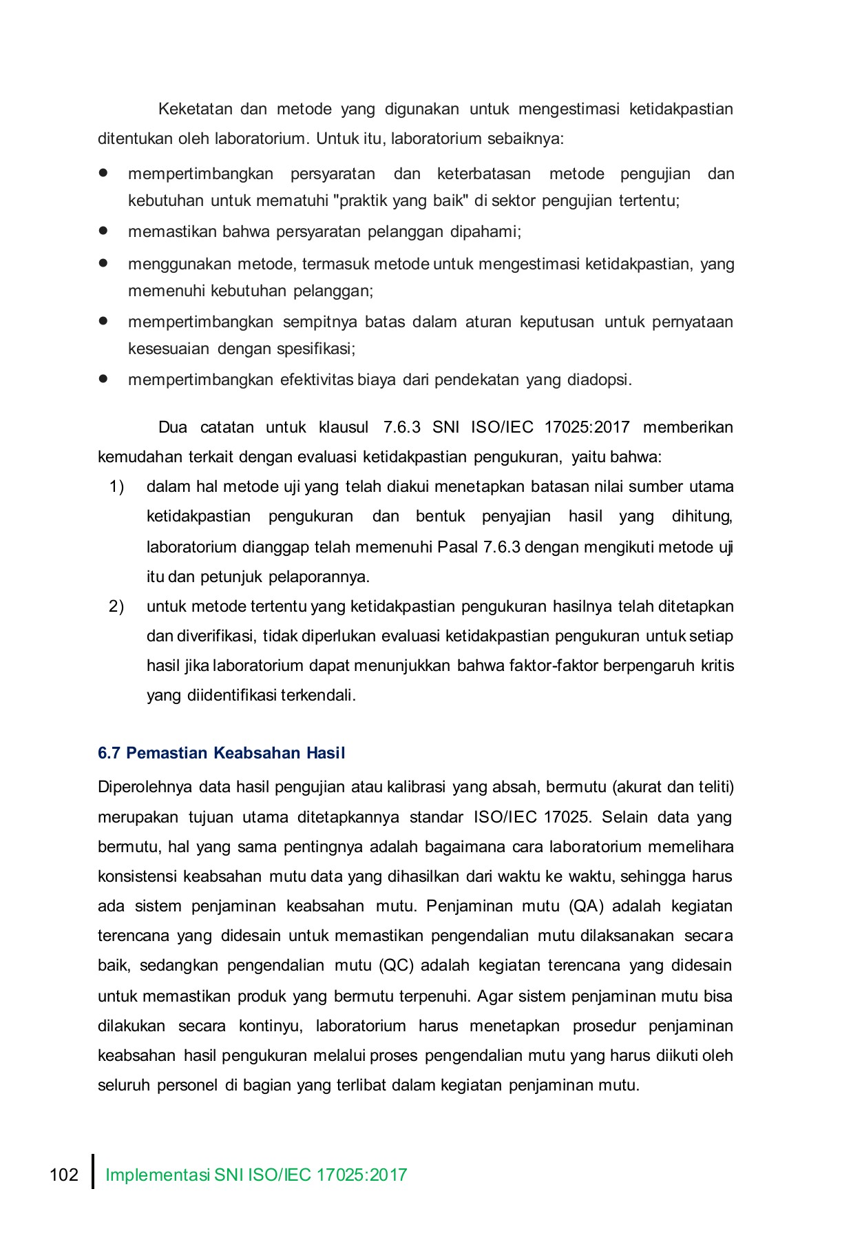 Implementasi SNI ISO-IEC 17025 2017 Persyaratan Umum Kompetensi Lab Pengujian dan Lab Kalibrasi ...
