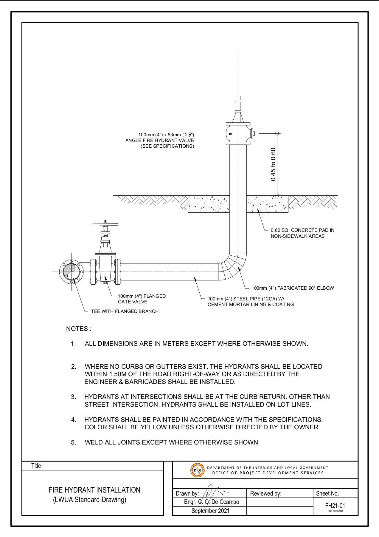 Draft Water Supply and Sanitation Standard Drawings - WSS Sector ...