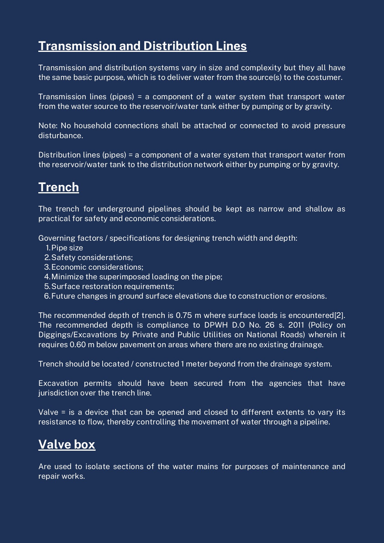 Draft Water Supply and Sanitation Standard Drawings - WSS Sector ...